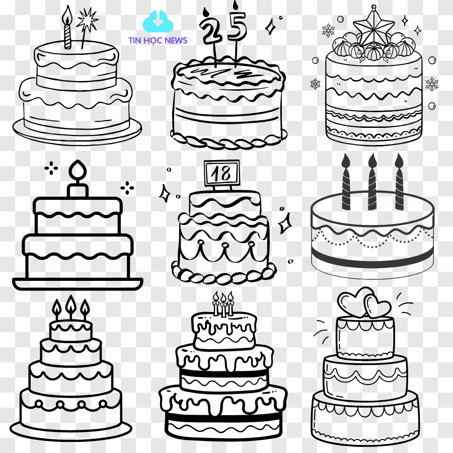 Download Free 20+ Mẫu Bánh Sinh Nhật Vector Đẹp Nhất