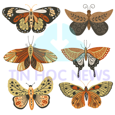 Download Free Con Bướm Vector Đẹp File AI, EPS, JPEG, PNG
