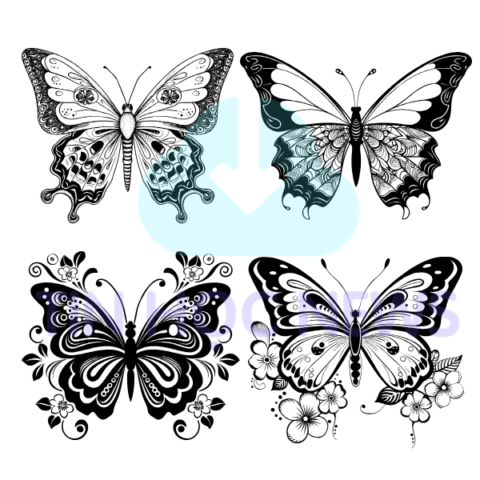Download Free Con Bướm Vector Đẹp File AI, EPS, JPEG, PNG