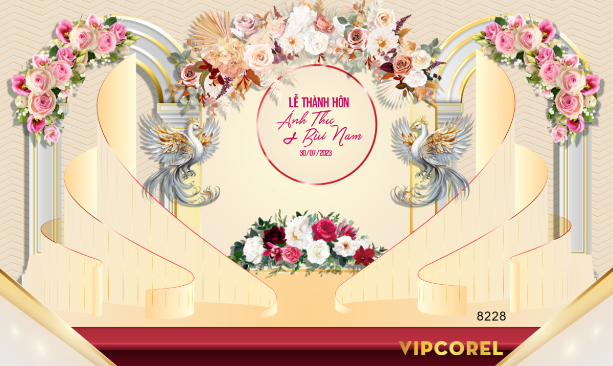 Tải Miễn Phí Mẫu Phông Đám Cưới Vector Đẹp PNG, EPS, JPEG