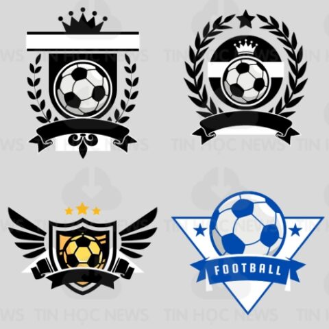 Download Mẫu Logo Bóng Đá Vector Thiết Kế Đẹp File PSD, PNG
