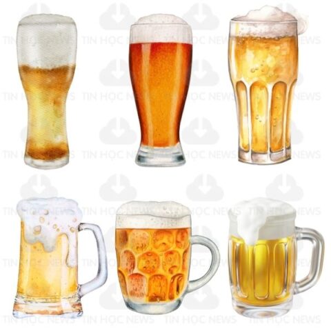 Tải Cốc Bia Vector Miễn Phí File JPEG, EPS, PNG Cho Thiết Kế Logo, Poster