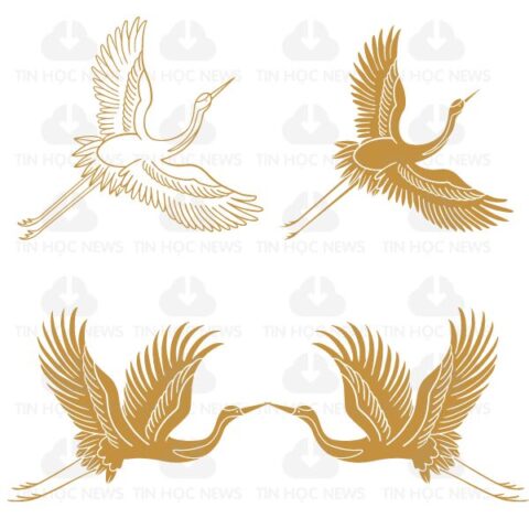 Tải Chim Hạc Vector đẹp Miễn Phí Cho Thiết Kế File JPEG, EPS, PNG, SVG, AI
