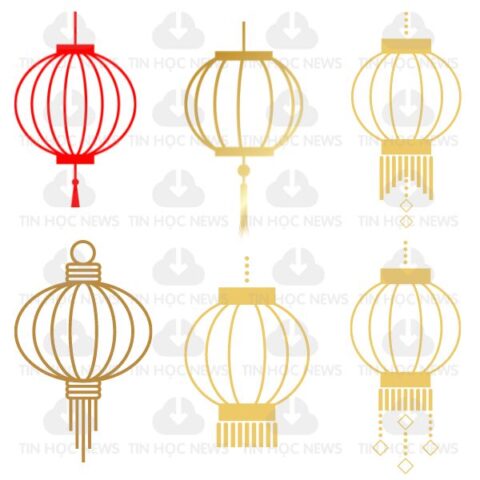 Tải 50+ Mẫu Lồng Đèn Treo Tết Vector Đẹp File JPEG, EPS, PNG, SVG, AI