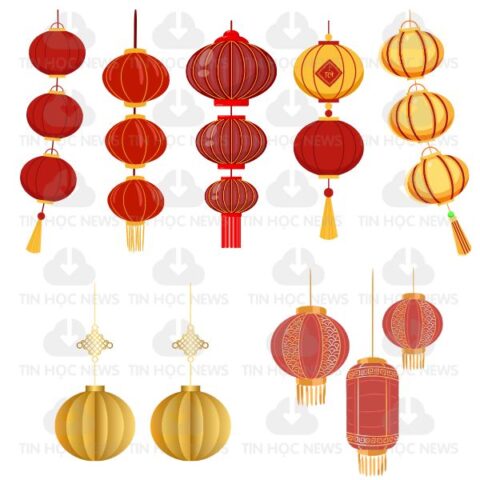 Tải 50+ Mẫu Lồng Đèn Treo Tết Vector Đẹp File JPEG, EPS, PNG, SVG, AI