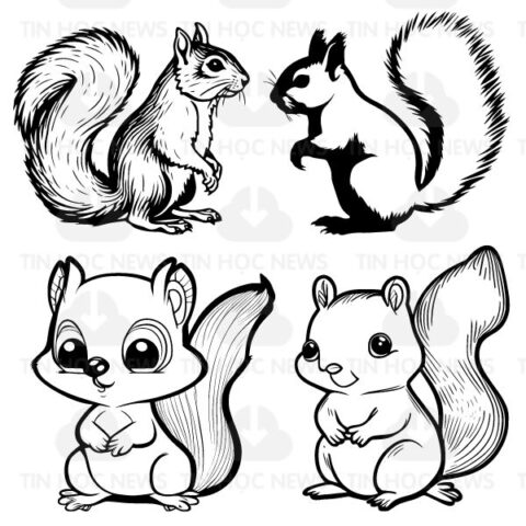 Tải Miễn Phí 15+ Hình Ảnh Con Sóc Vector Đẹp, Dễ Thương