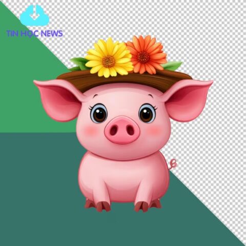 Tải Con Heo Vector Hoạt Hình, Logo, File PNG, AI, SVG
