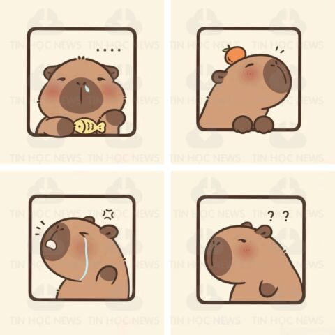Bộ Sưu Tập 40+ Avatar Capybara Siêu Cute
