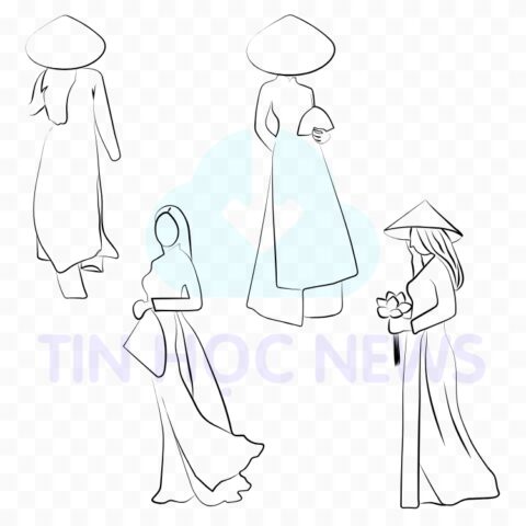 Tải 100+ Hình Ảnh Áo Dài Vector PNG Miễn Phí
